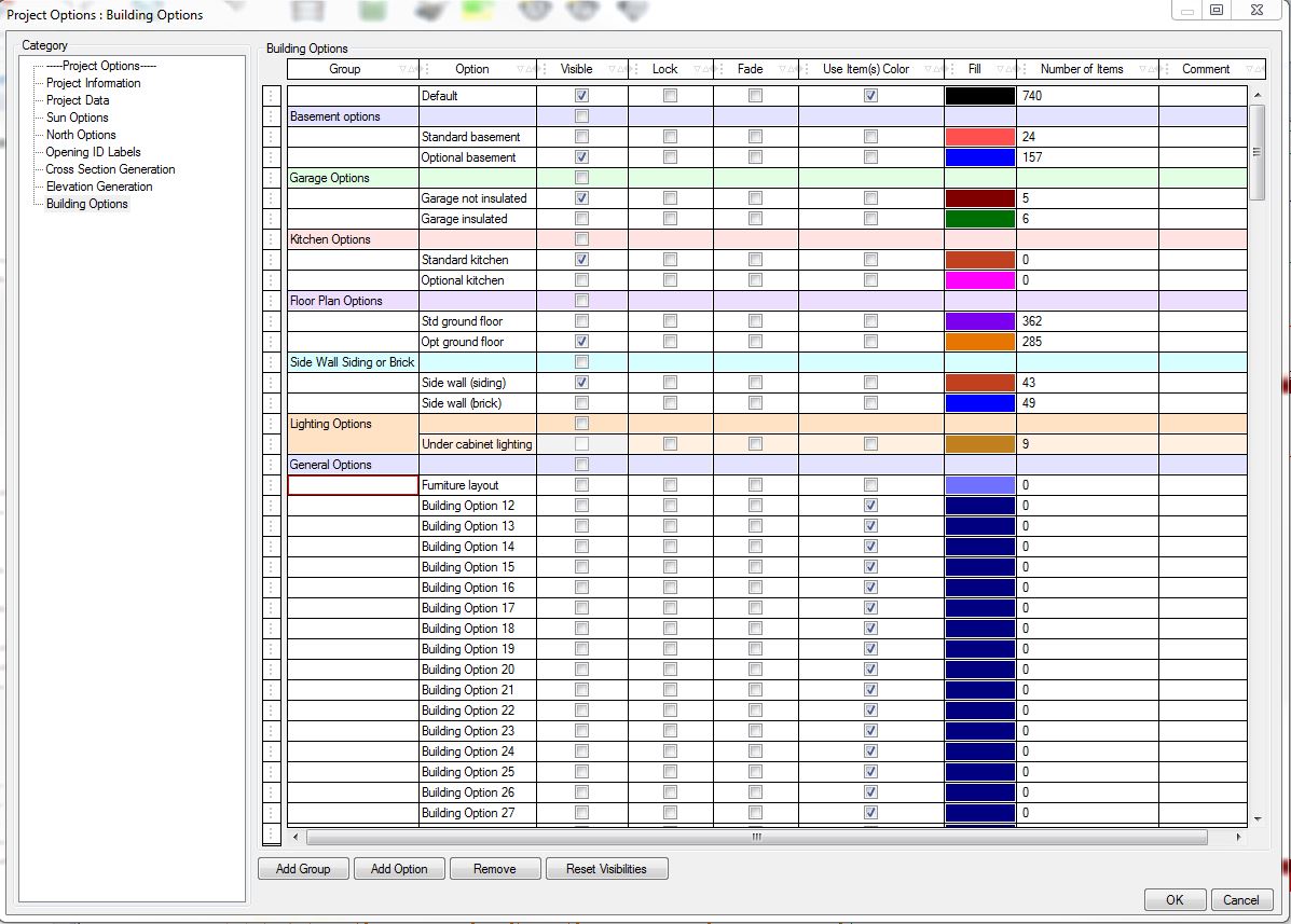Building Options Setup - SoftPlan 2016 - SoftPlan Users Forum