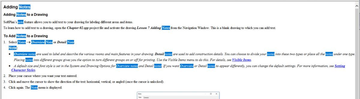 Overview notes vs detail notes - General Questions - SoftPlan Users Forum