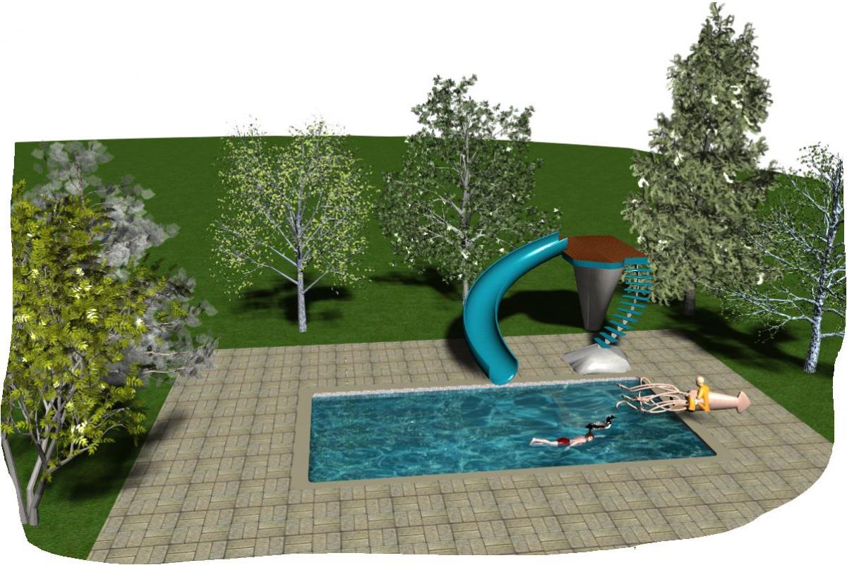 flume - water slide - into pool - SoftPlan 2016 - SoftPlan Users Forum