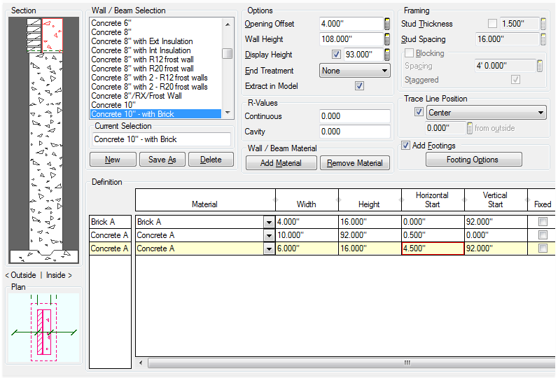 New Foundation Wall w/ Brick Ledge - General Questions - SoftPlan Users ...