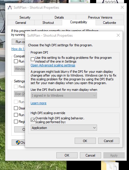 High DPI Settings - General Questions - SoftPlan Users Forum
