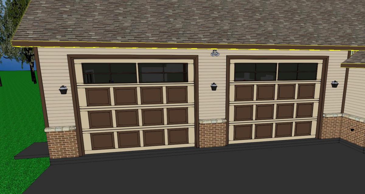 Garage door with two colors - General Questions - SoftPlan Users Forum